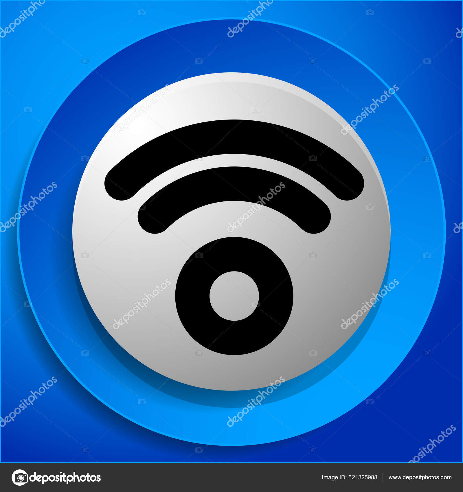 Wifi Icon Blue Cliparts