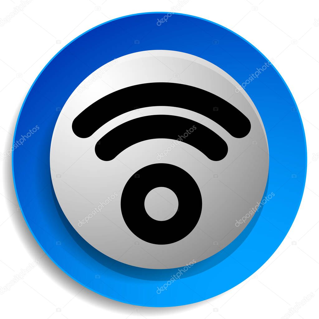 Conexi n inal mbrica / inal mbrica, s mbolo de se al Wifi, icono para telecomunicaciones, temas ...