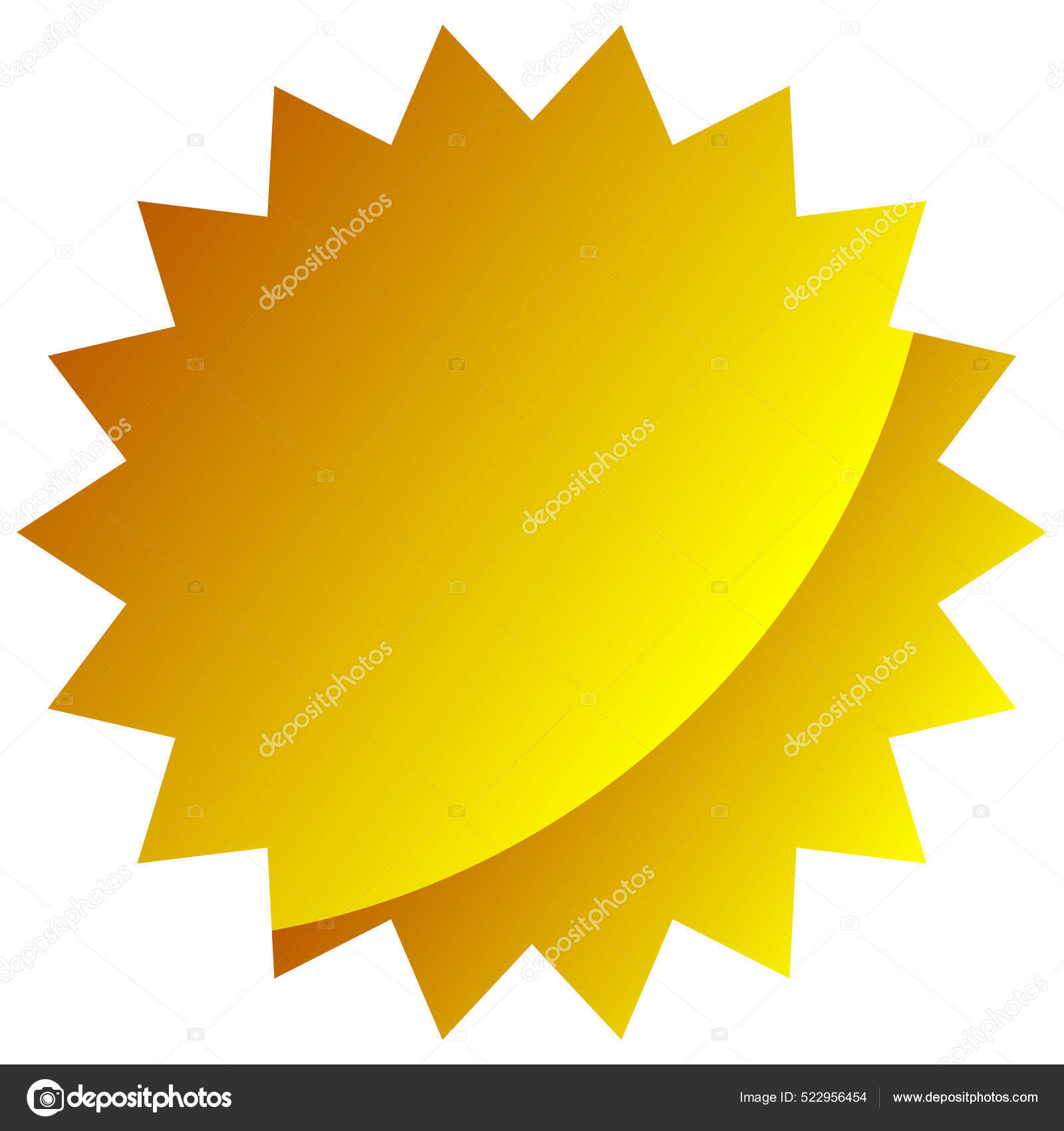 Yellow Star Burst Clip Art