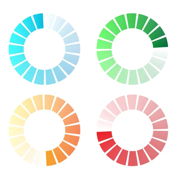 Progress Steps Phases Indicator Preloader Buffer Shape Circle Circular Loading Stock Vector by ...