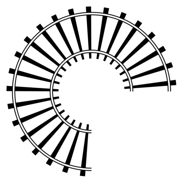 Kereta Api Rel Kereta Api Kontur Kereta Api Siluet Vektor Vektor Stok ...