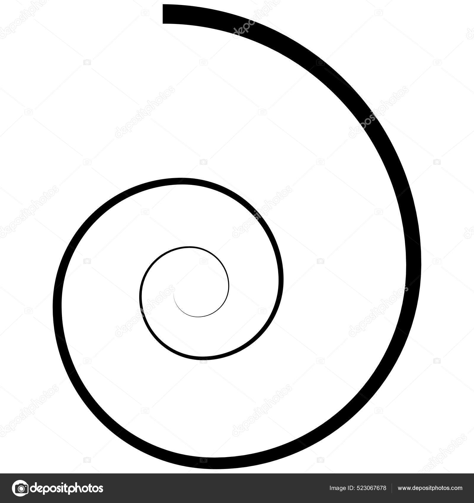 Spiral Swirl Twirl Element Bine Tendril Shapes Curly Curvy Curved Stock ...