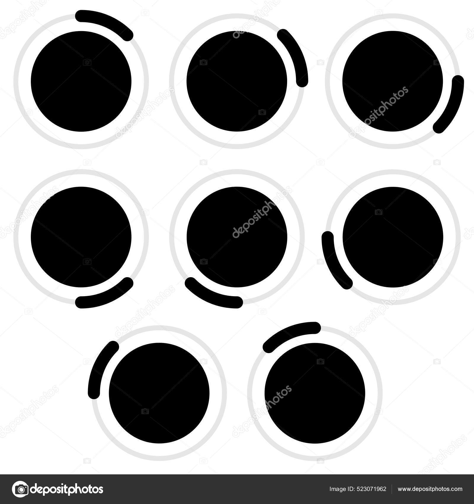 Progress Steps Phases Stages Indicator Circular Graphics Stock Vector ...