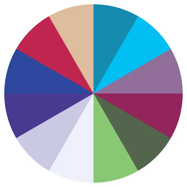 Gráfico Gráfico Circular Simple Diagrama Ilustración Vectorial Círculo ...