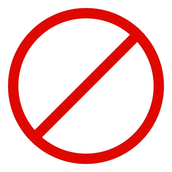 Red No Sign Transparent