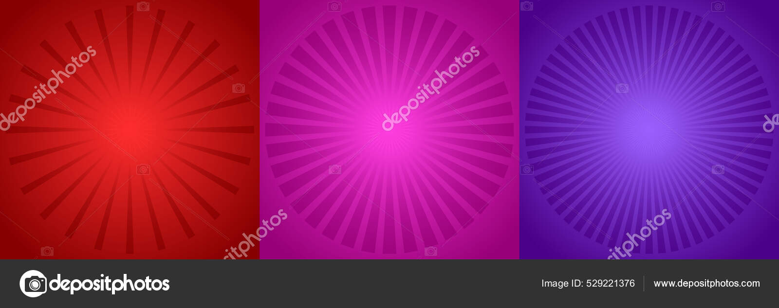 Starburst Sunburst Rays Beams Radial Radiating Lines Vector Stock ...