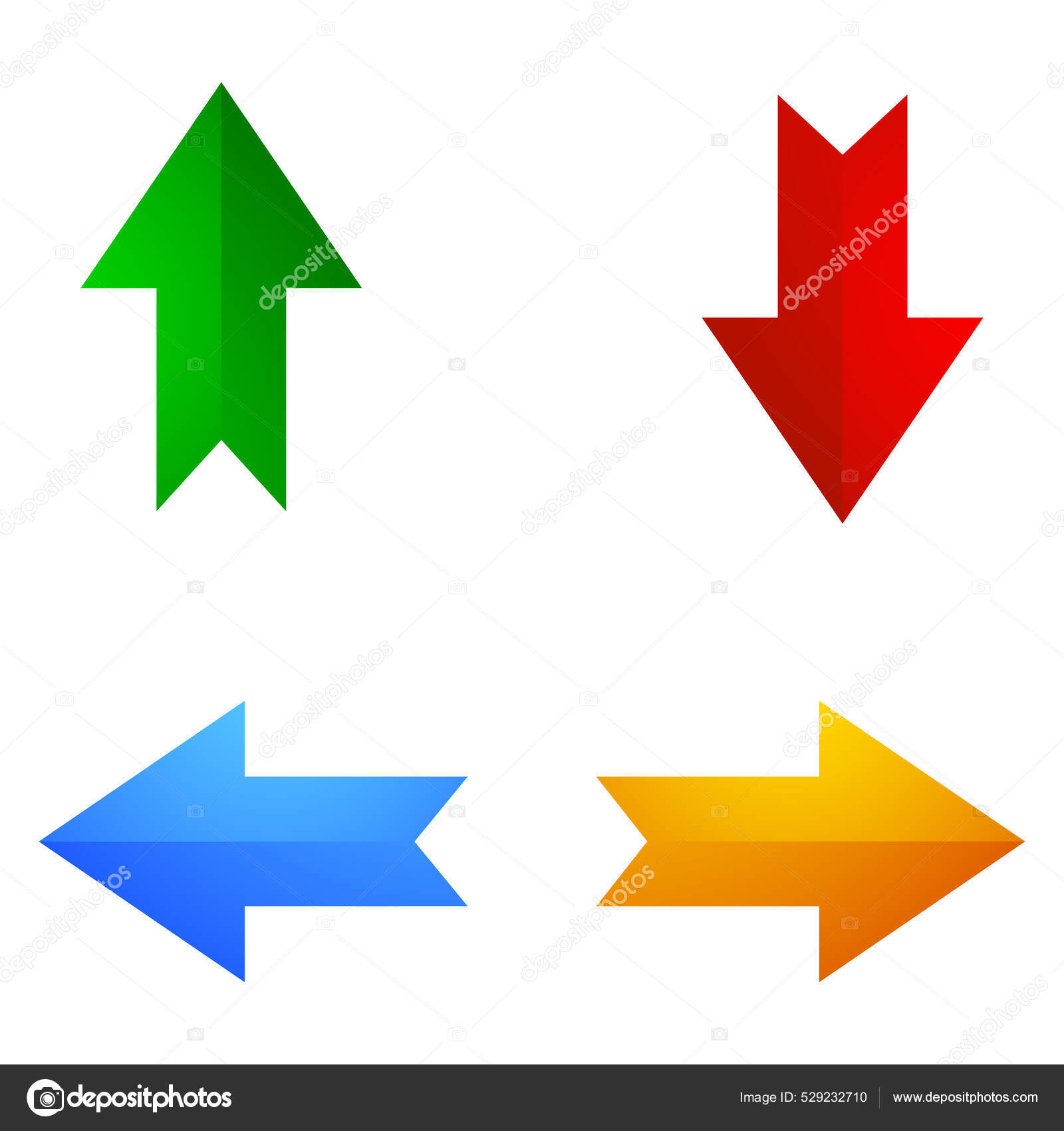 Way Arrows Pointers Cursors Shapes Stock Vector Illustration Clip Art ...