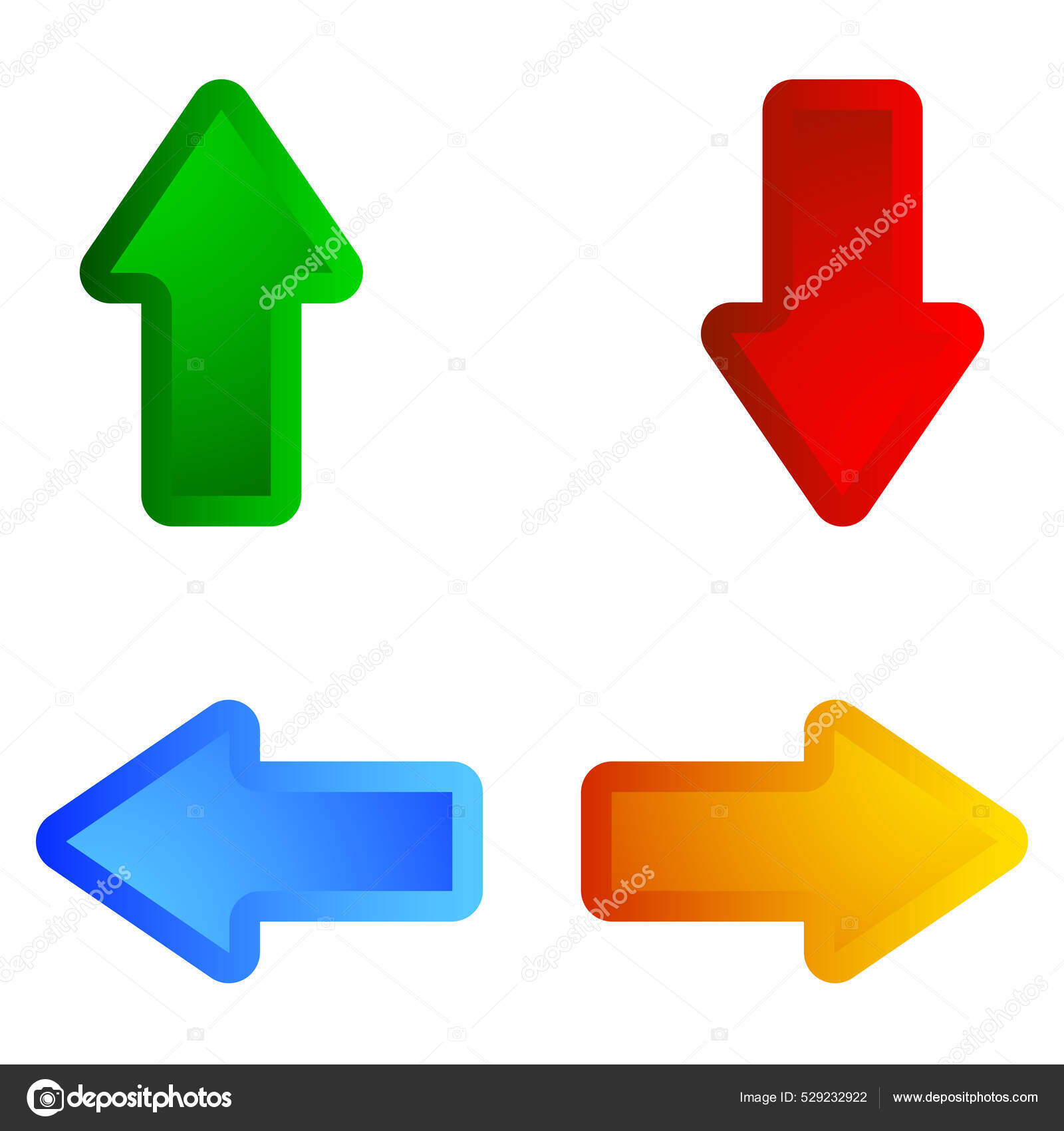 Way Arrows Pointers Cursors Shapes Stock Vector Illustration Clip Art ...