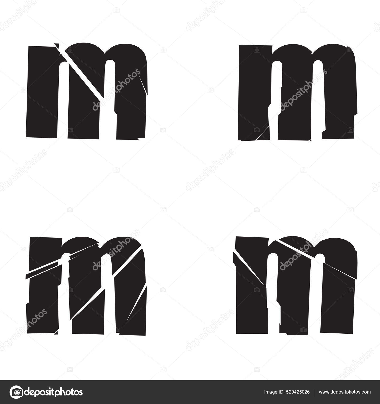 Letra Texturizada Serie Alfabetos Rotos Fracturados Fracturados ...