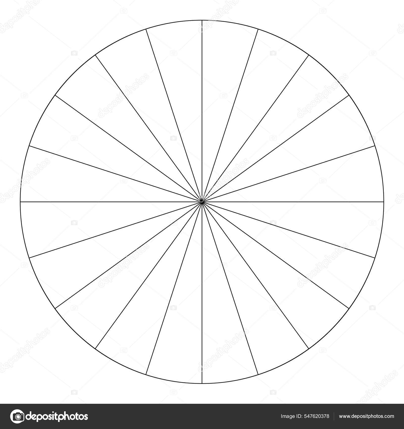 Diagrama Circular Circular Circular Secciones Sectores Círculo Dividido ...