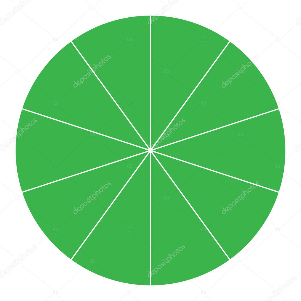 Diagrama Circular Circular Circular Secciones Sectores Círculo Dividido ...