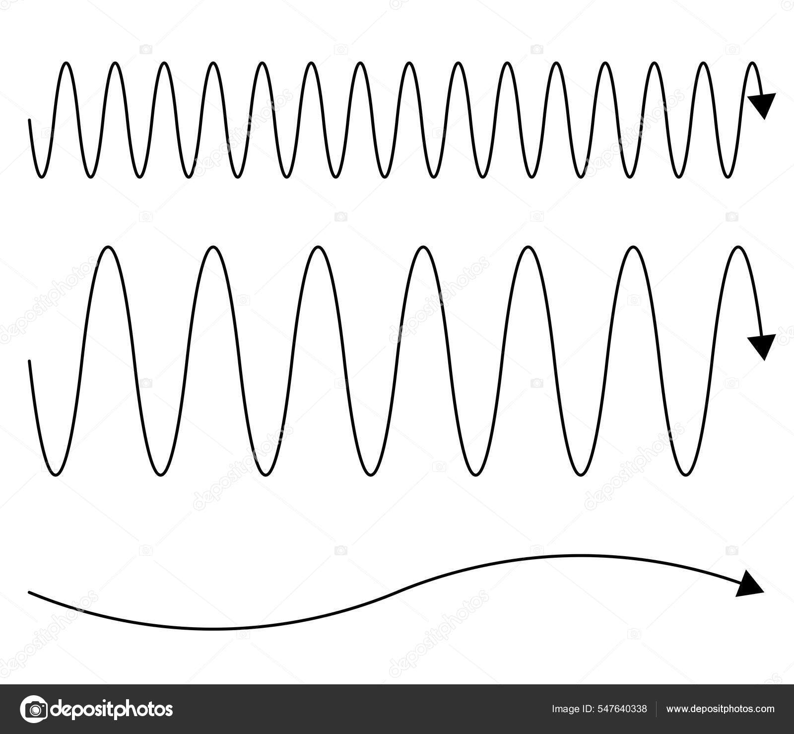 Curvy Wavy Waving Arrows Shape Set Stock Vector Illustration Clip Stock ...