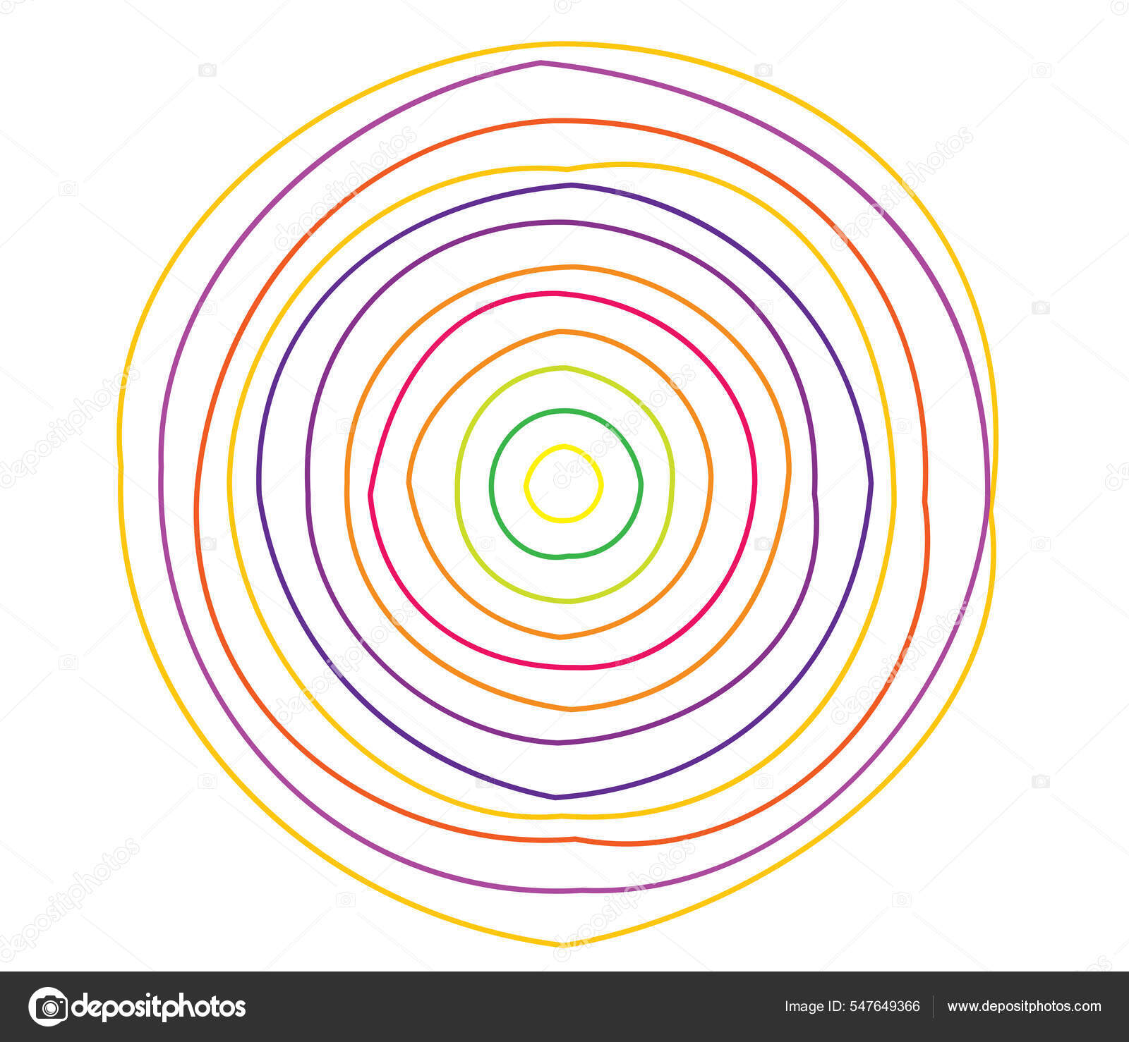 Simple Abstract Radial Concentric Motif Mandala Icon Symbol Stock ...