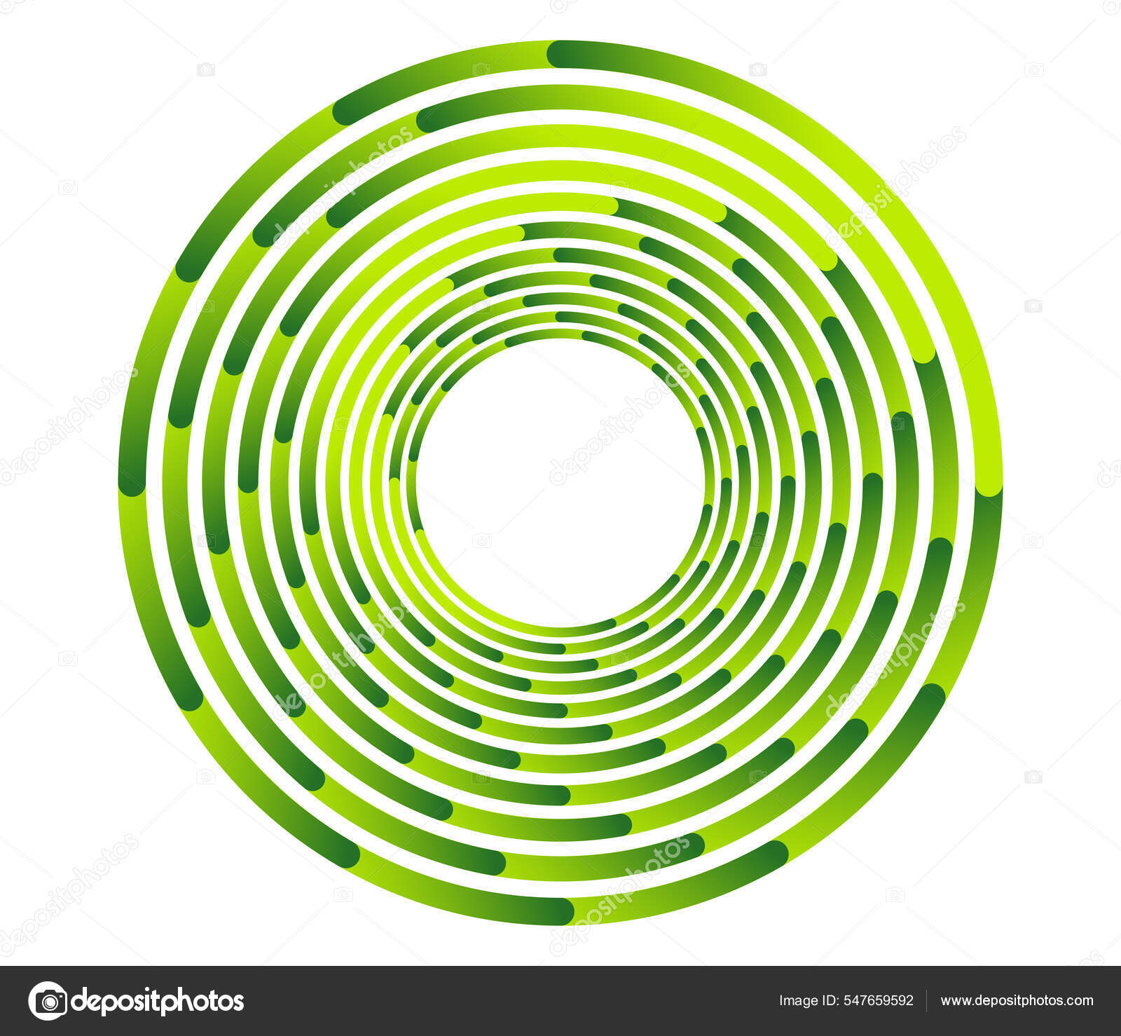 Abstract Geometric Circle Ring Design Element Circular Concentric ...