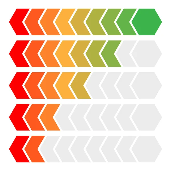 Level Progress Bar Indicator Low High Progression Guage Meter Scale ...