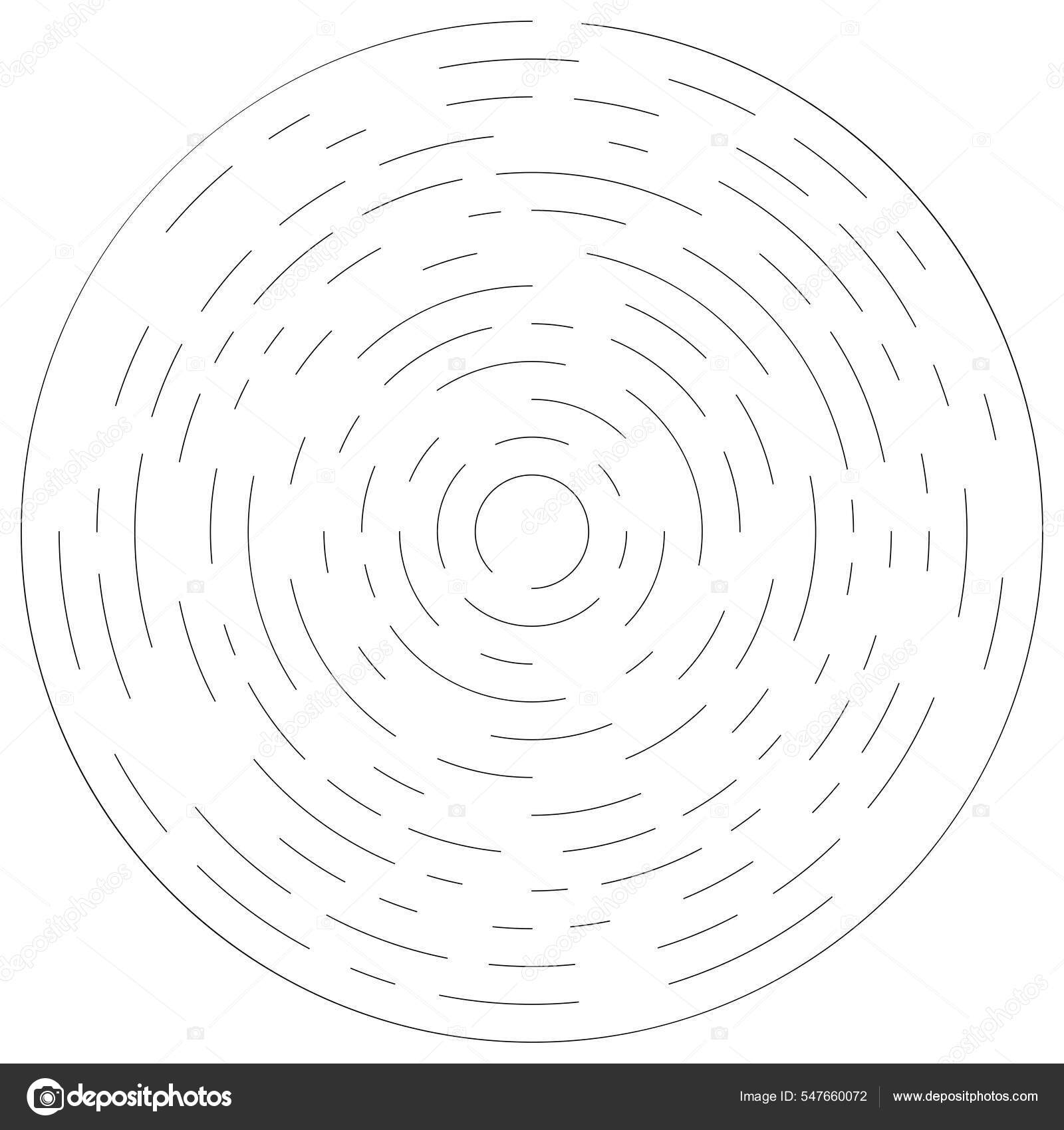 Radial Radiating Circular Concentric Lines Vector Element Stock Vector by ©vectorguy 547660072