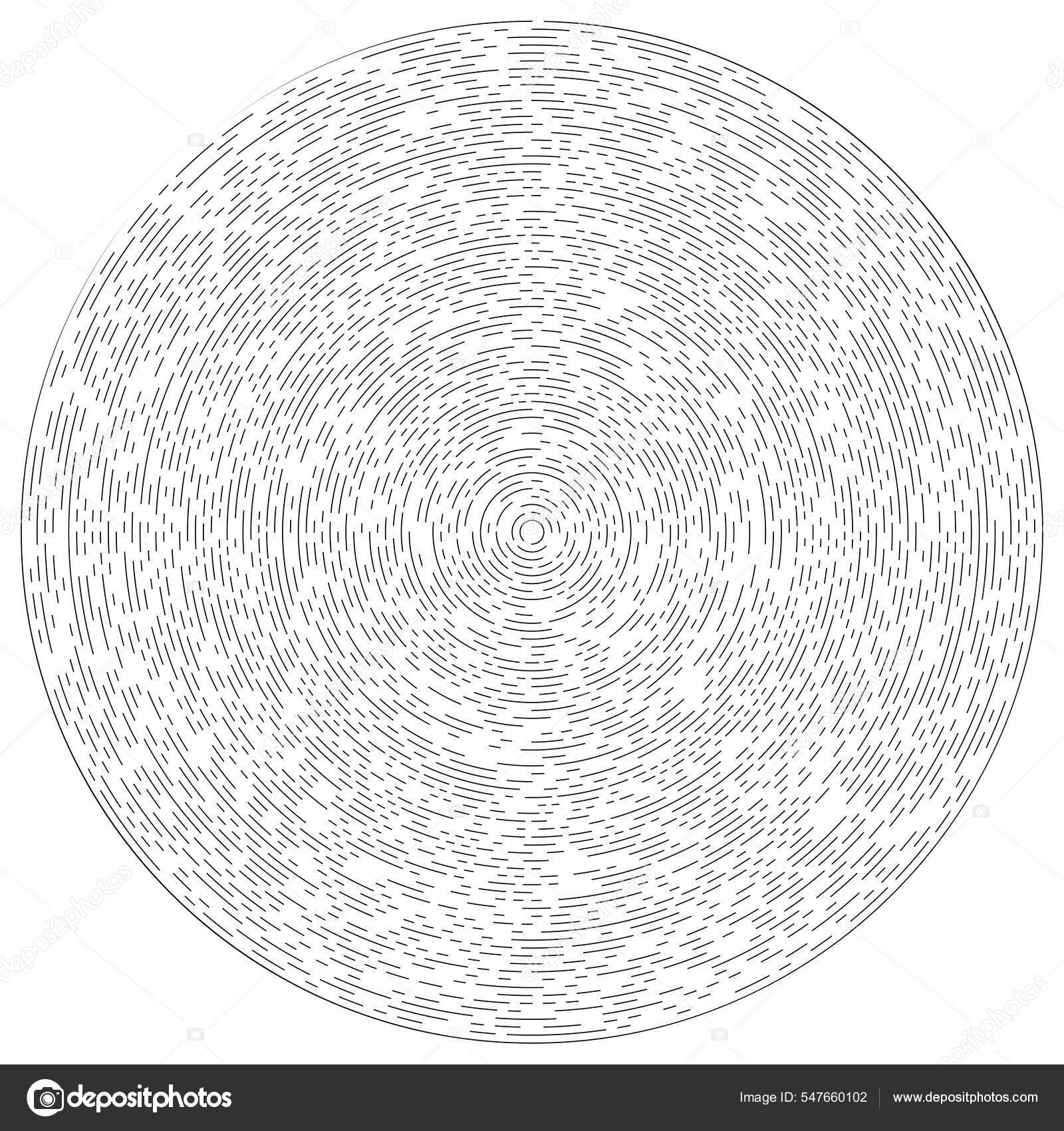 Radial Radiating Circular Concentric Lines Vector Element Stock Vector by ©vectorguy 547660102
