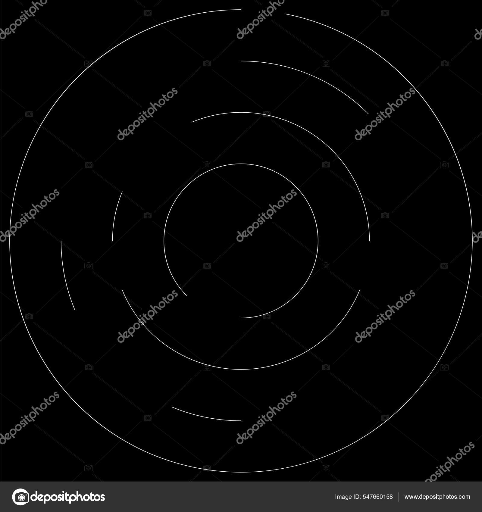 Radial Radiating Circular Concentric Lines Vector Element Stock Vector by ©vectorguy 547660158