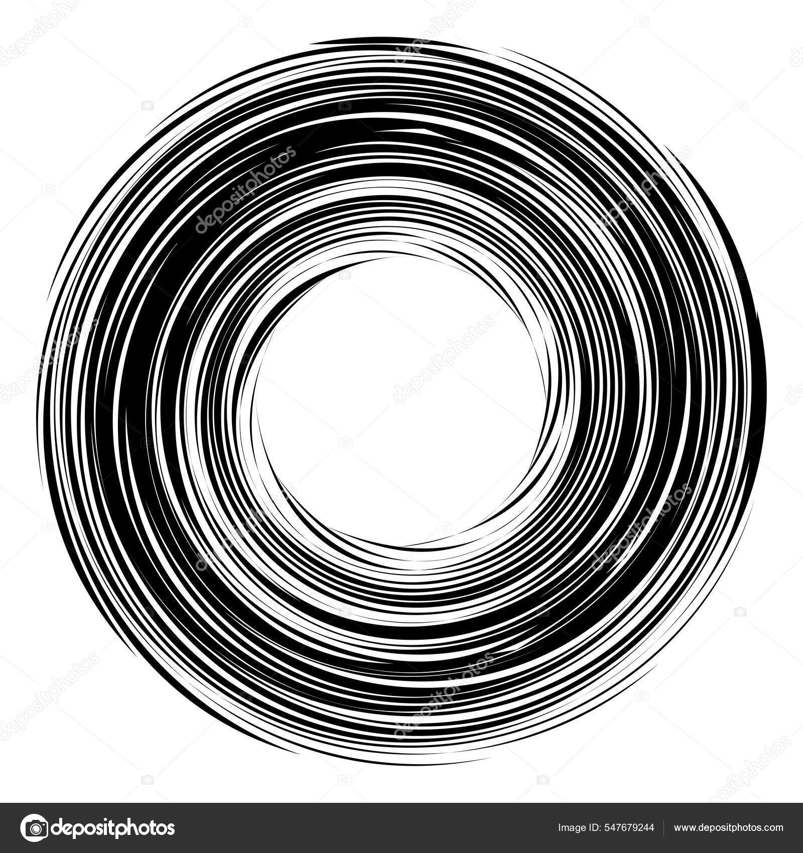 Spiral Swirl Twirl Design Shape Set Stock Vector Illustration Clip ...