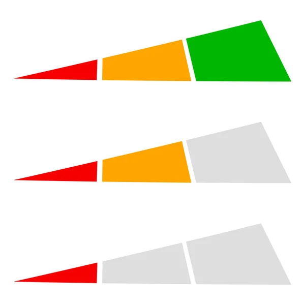 Level Progress Bar Indicator Low High Progression Guage Meter Scale ...