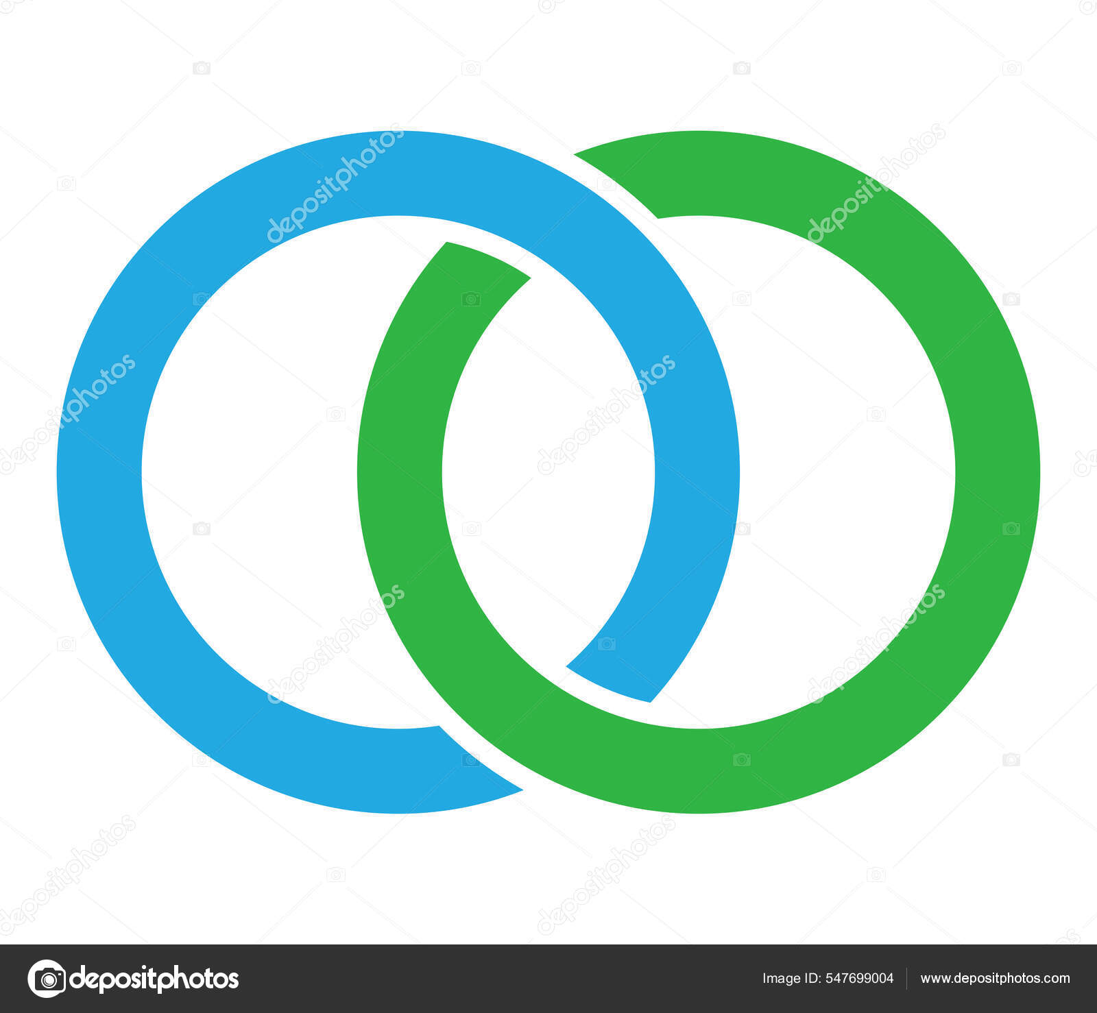 Interlace Interconnected Intersecting Circles Rings Abstract Symbolic ...