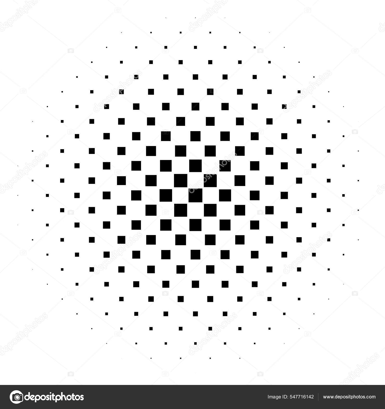 Checkered Squares Halftone Square Tiles Mosaic Abstract Geometric ...