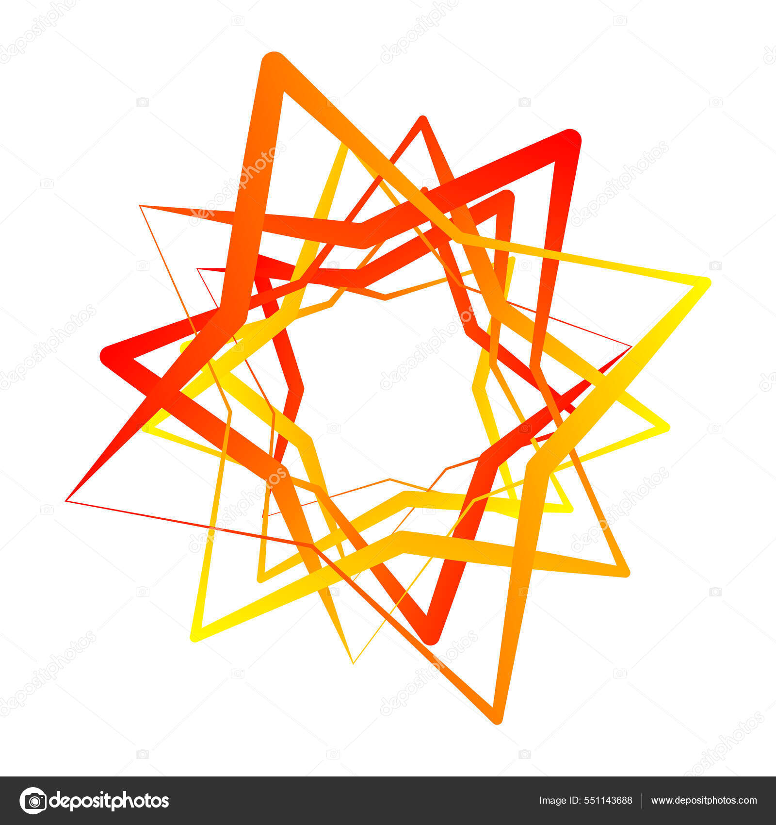Star Vector Illustration Random Rotated Stars Icon Symbol Stock Vector ...