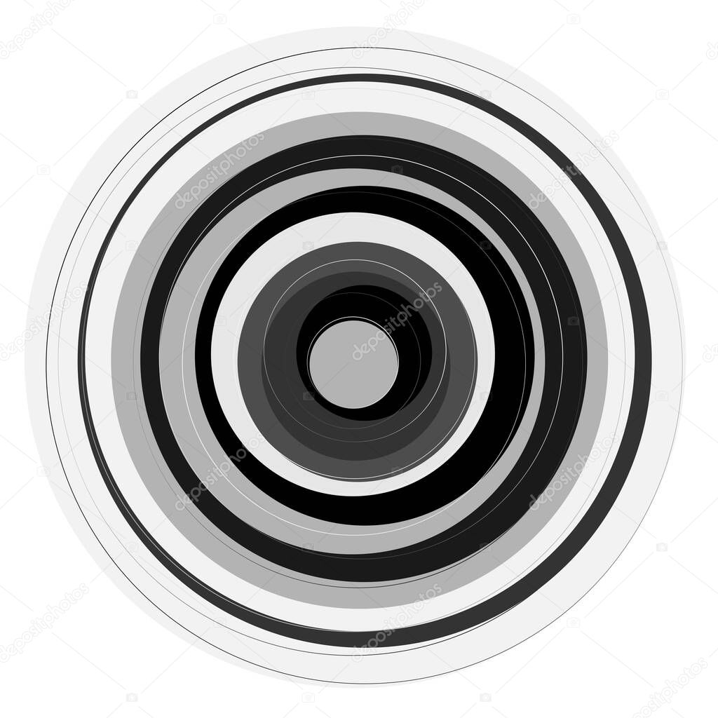 Aleatorio, escala de grises, círculos concéntricos grises, anillos ...