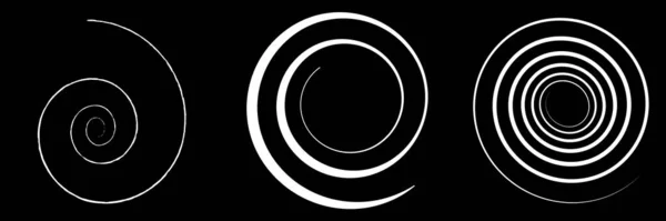 Spiral Swirl Whirl Shape Element Vector Set Stock Vector Illustration ...