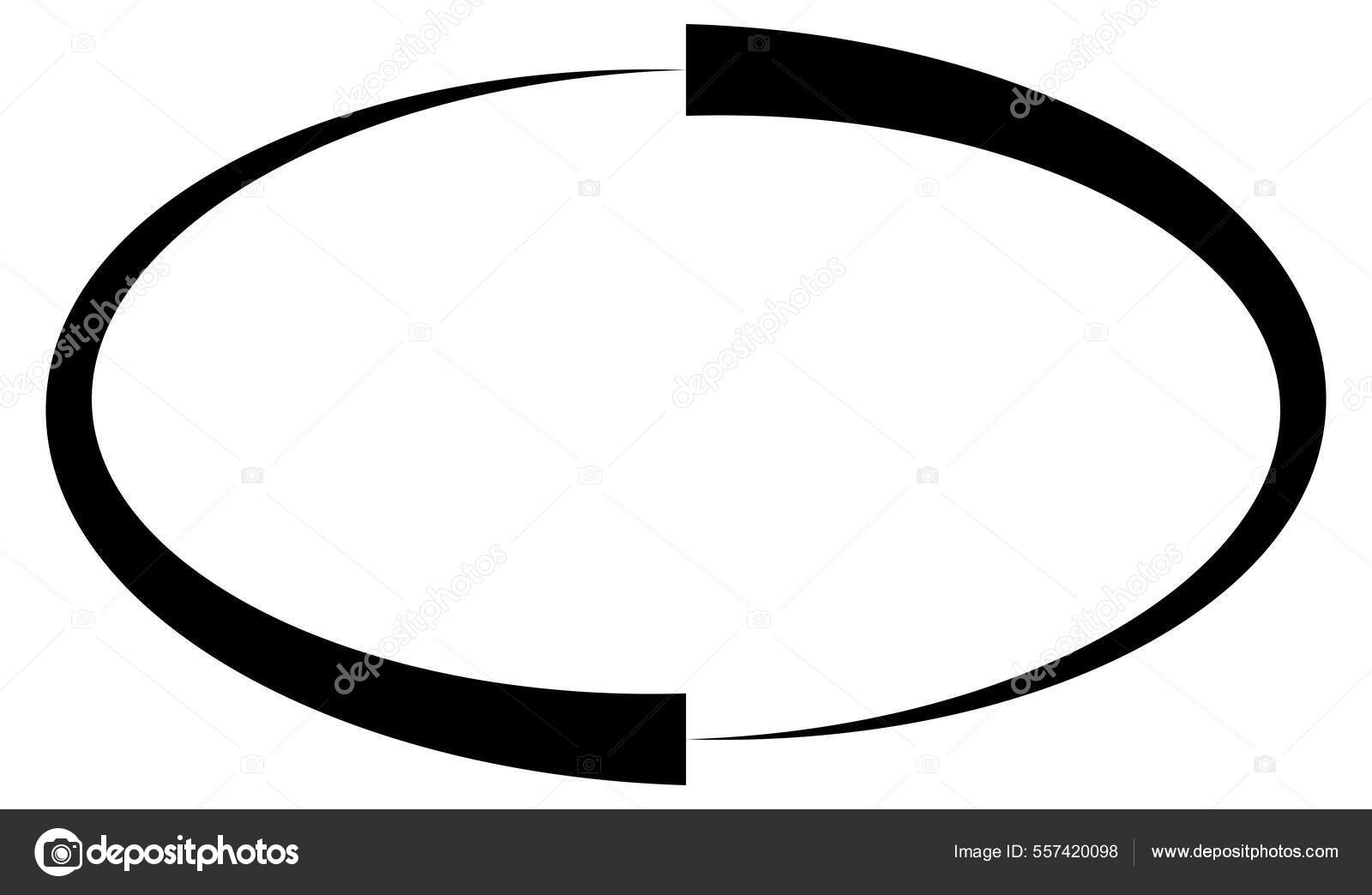 Elipse Marco Oval Borde Banner Oval Etiqueta Elemento Etiqueta ...