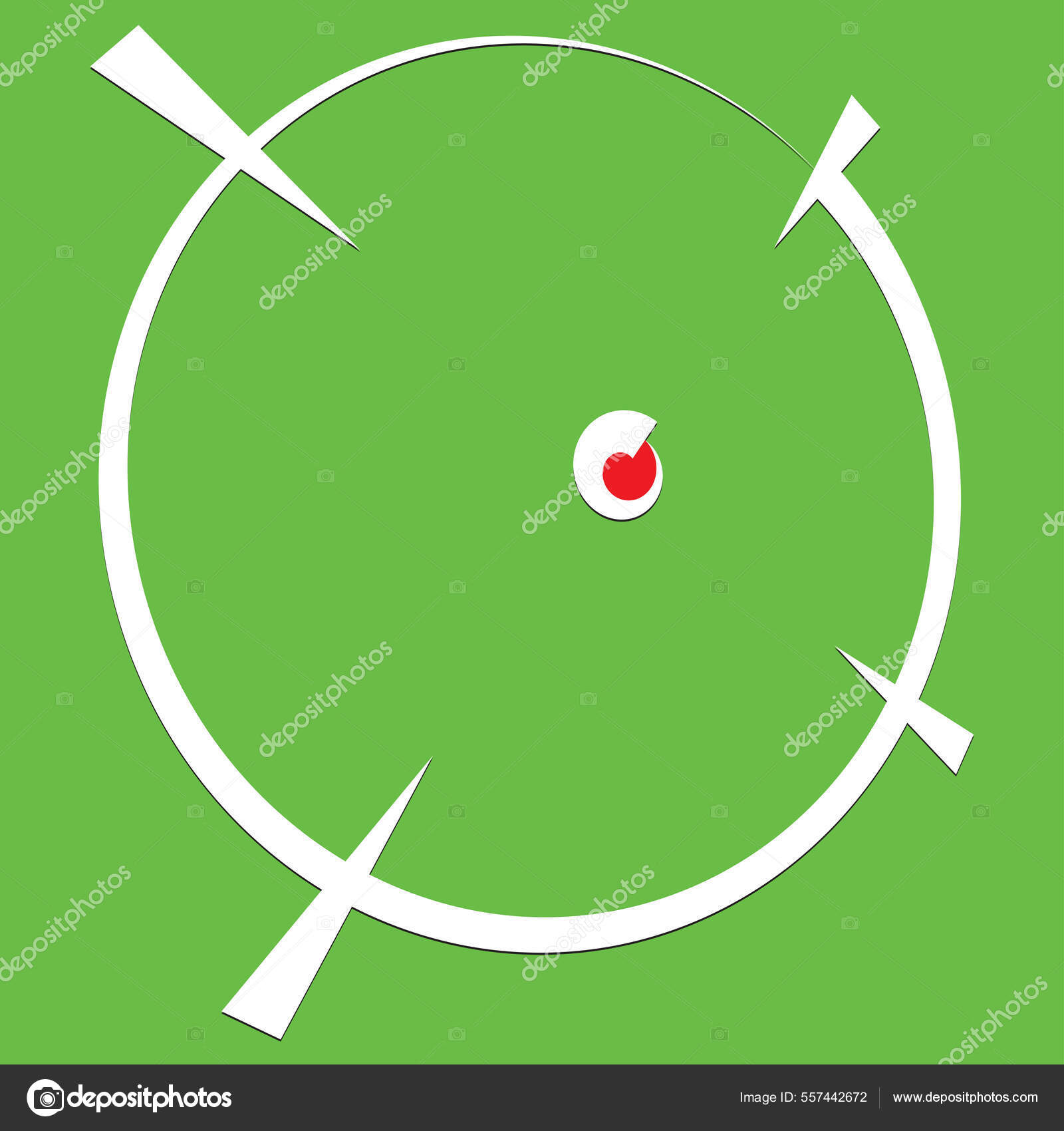 Crosshair Target Aim Mark Icon Reticle Symbol Bullseye Pinpoint ...