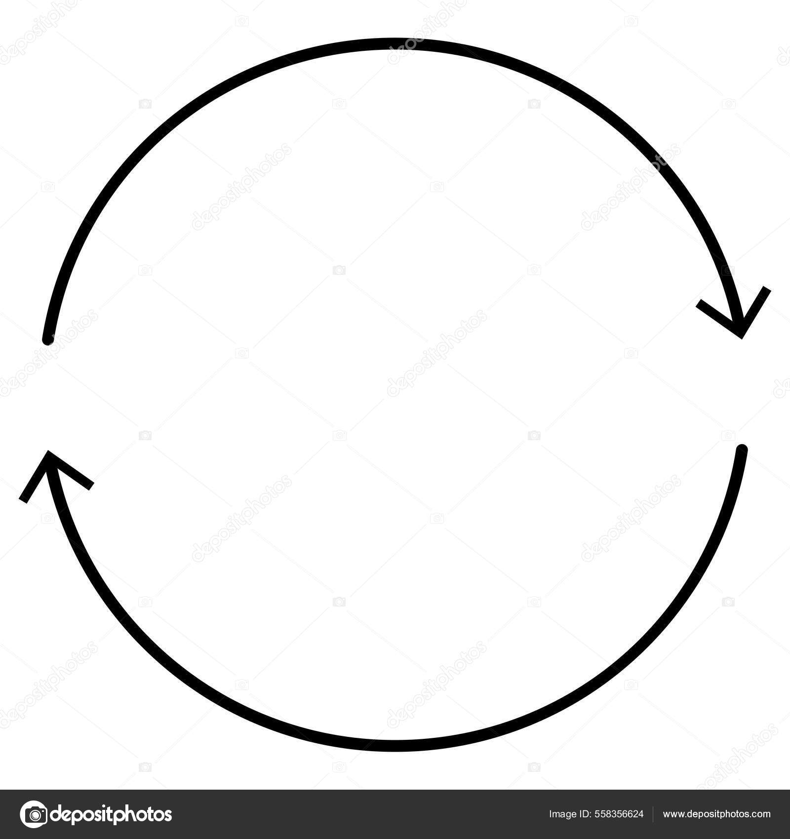 Circular Circle Arrow Element Recycling Update Refresh Reload Icon ...