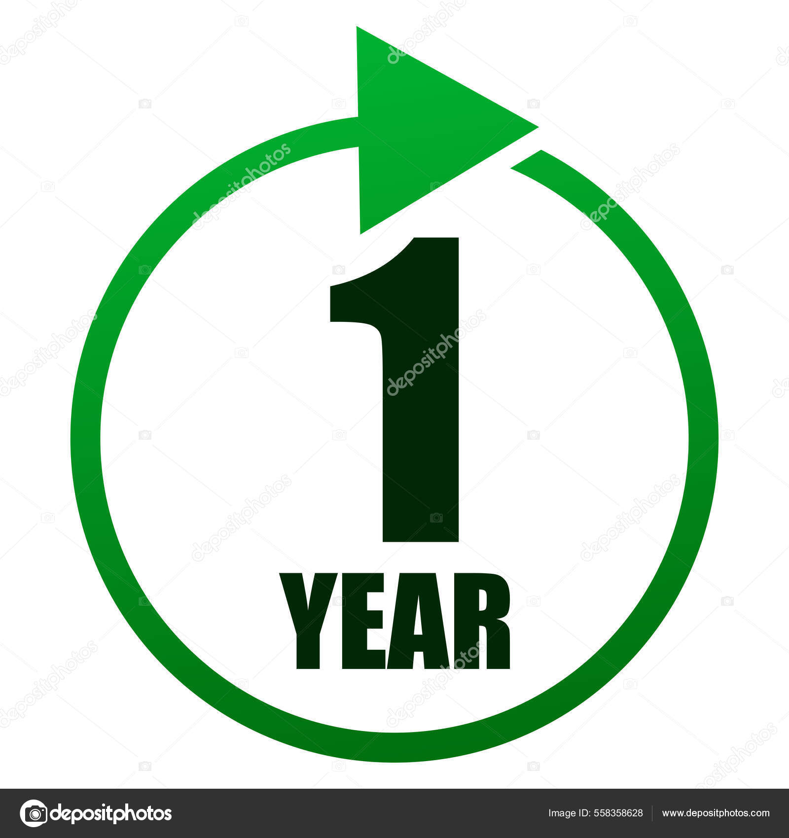 Year Turnaround Time Icon Circular Arrow Stock Vector by ©vectorguy ...