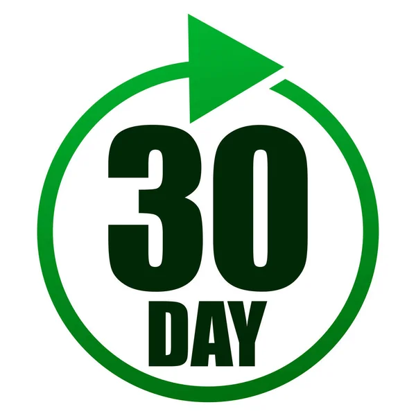 30 dias de retorno Vector Art Stock Images | Depositphotos