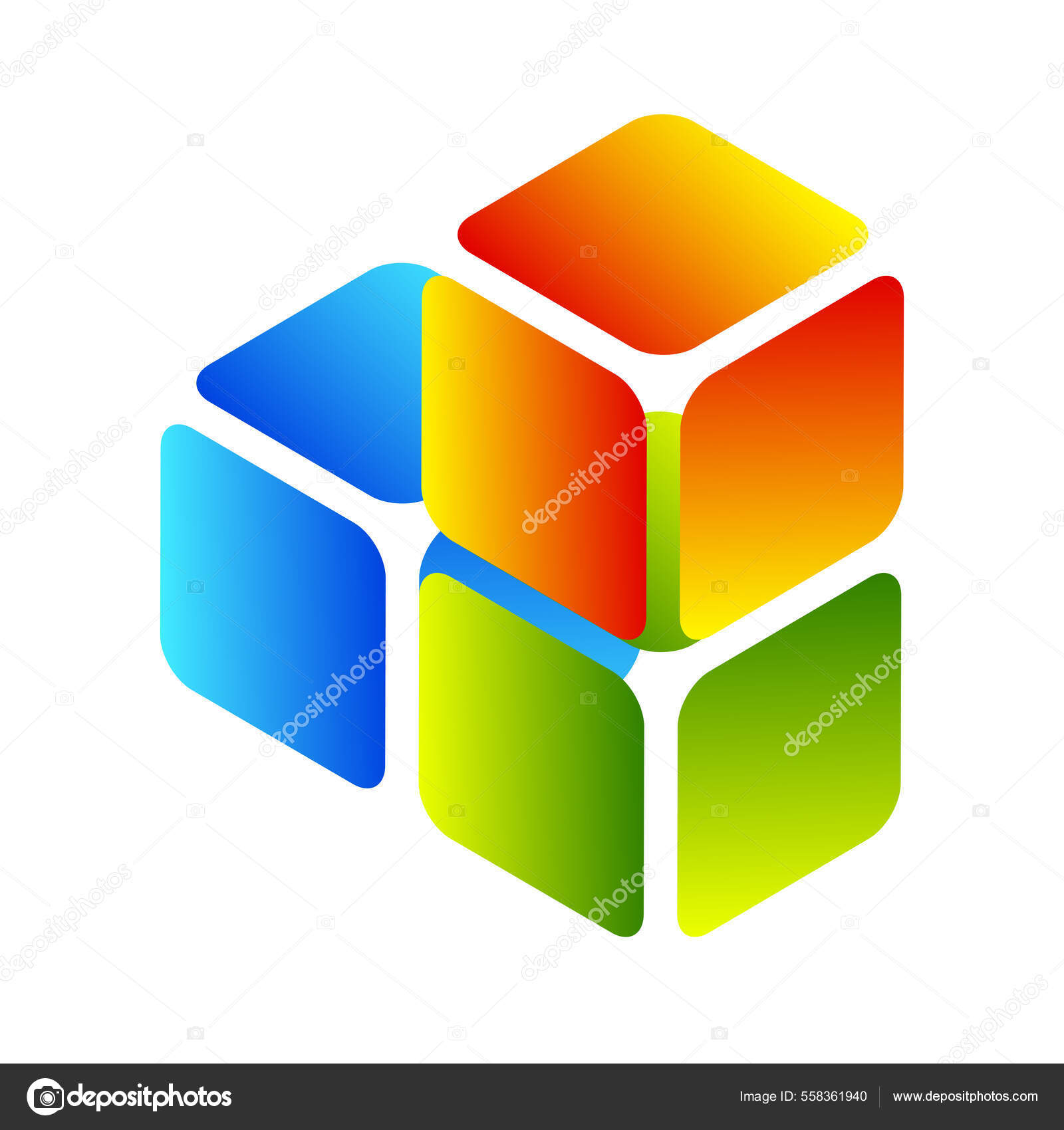 Isometric Cube 아이콘 Stock Vector Illustration Cli Art Graphics 스톡 벡터 ...