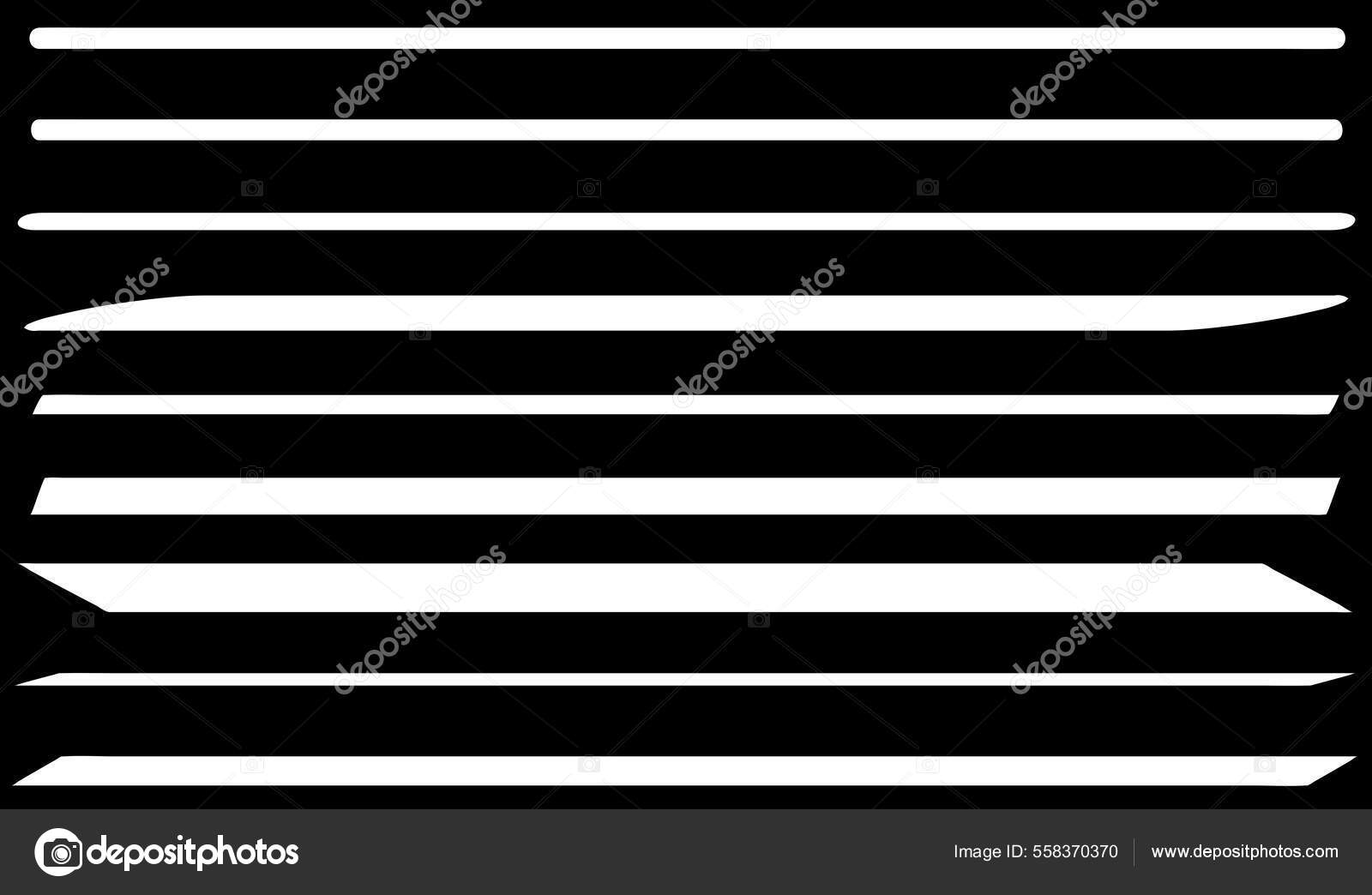 Líneas Dibujo Dinámicas Plantilla Rayas Divisores Línea Horizontales ...