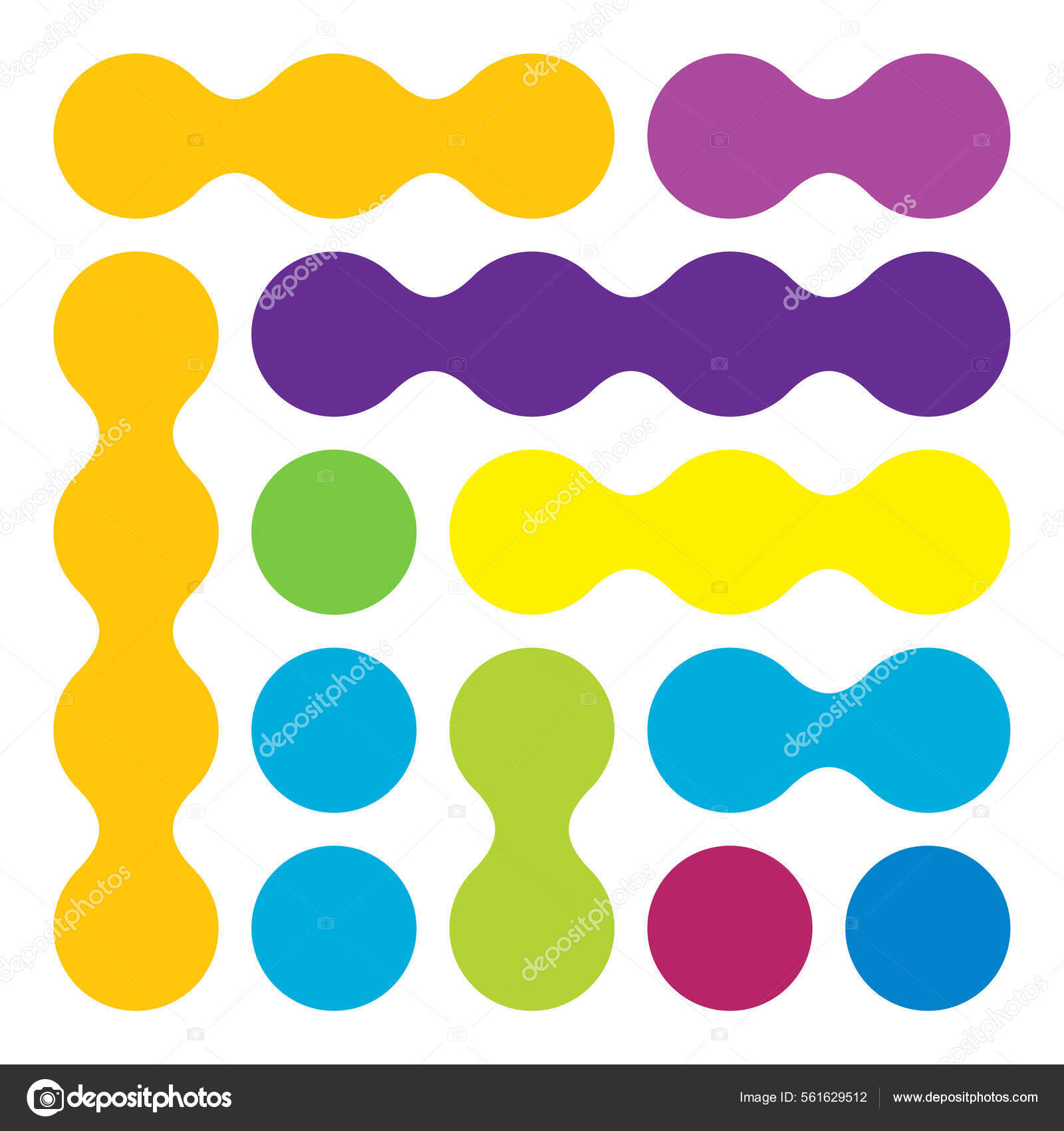 Metaball Connected Dots Circles Pattern Texture Element Stock Vector by ...