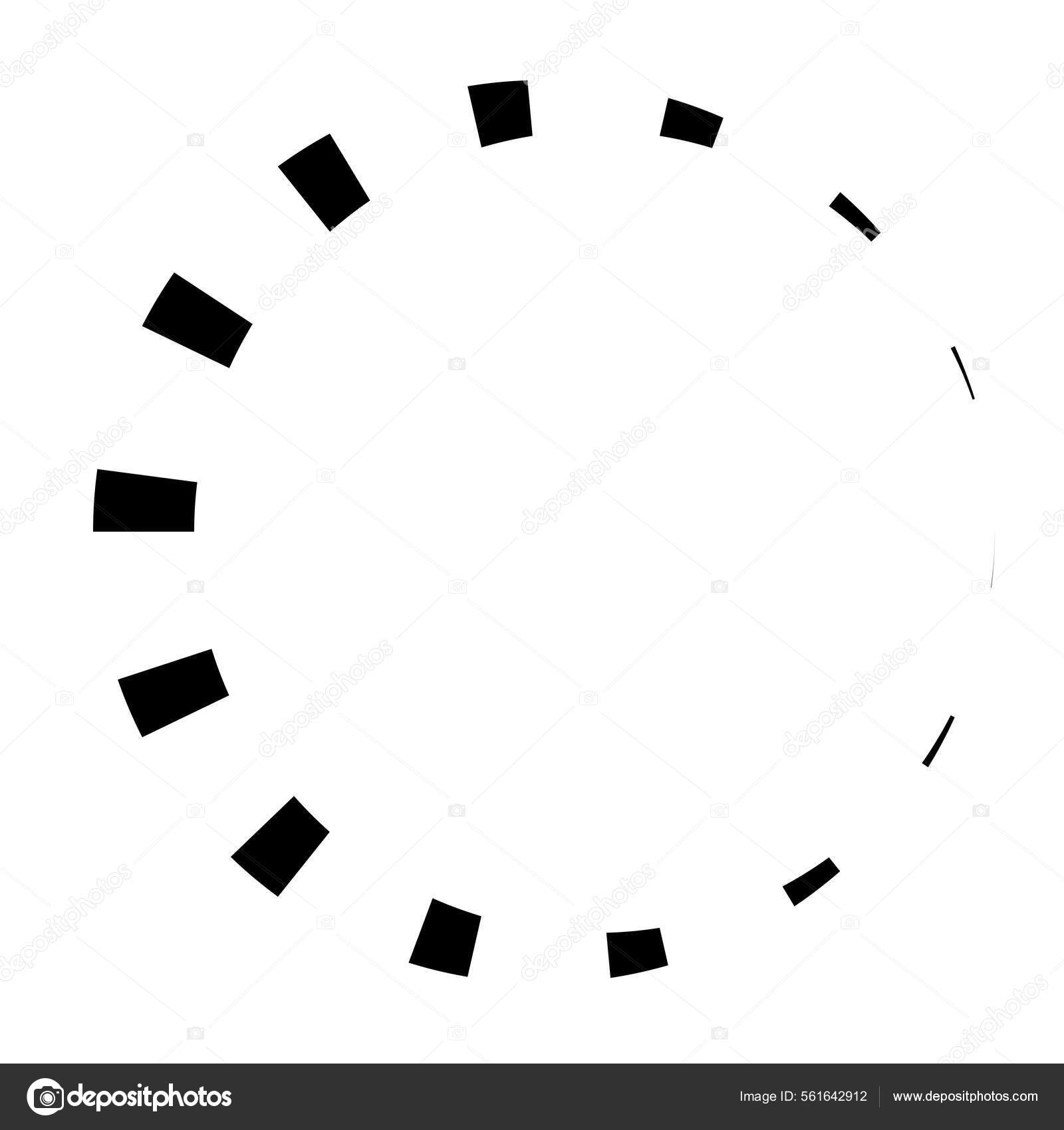 Anillo Concéntrico Elemento Geométrico Lineal Símbolo Órbita Vector de ...