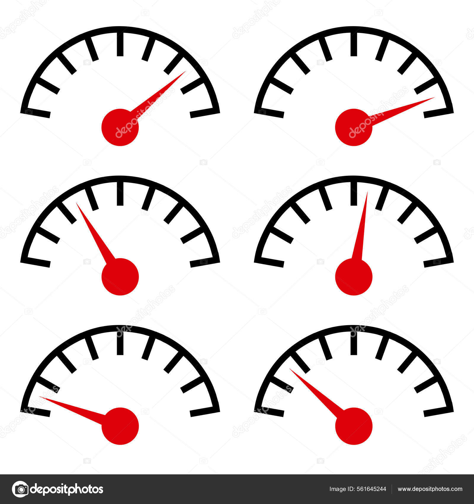 Gauge Meter Level Indicator Icon Symbol Stock Vector by ©vectorguy ...