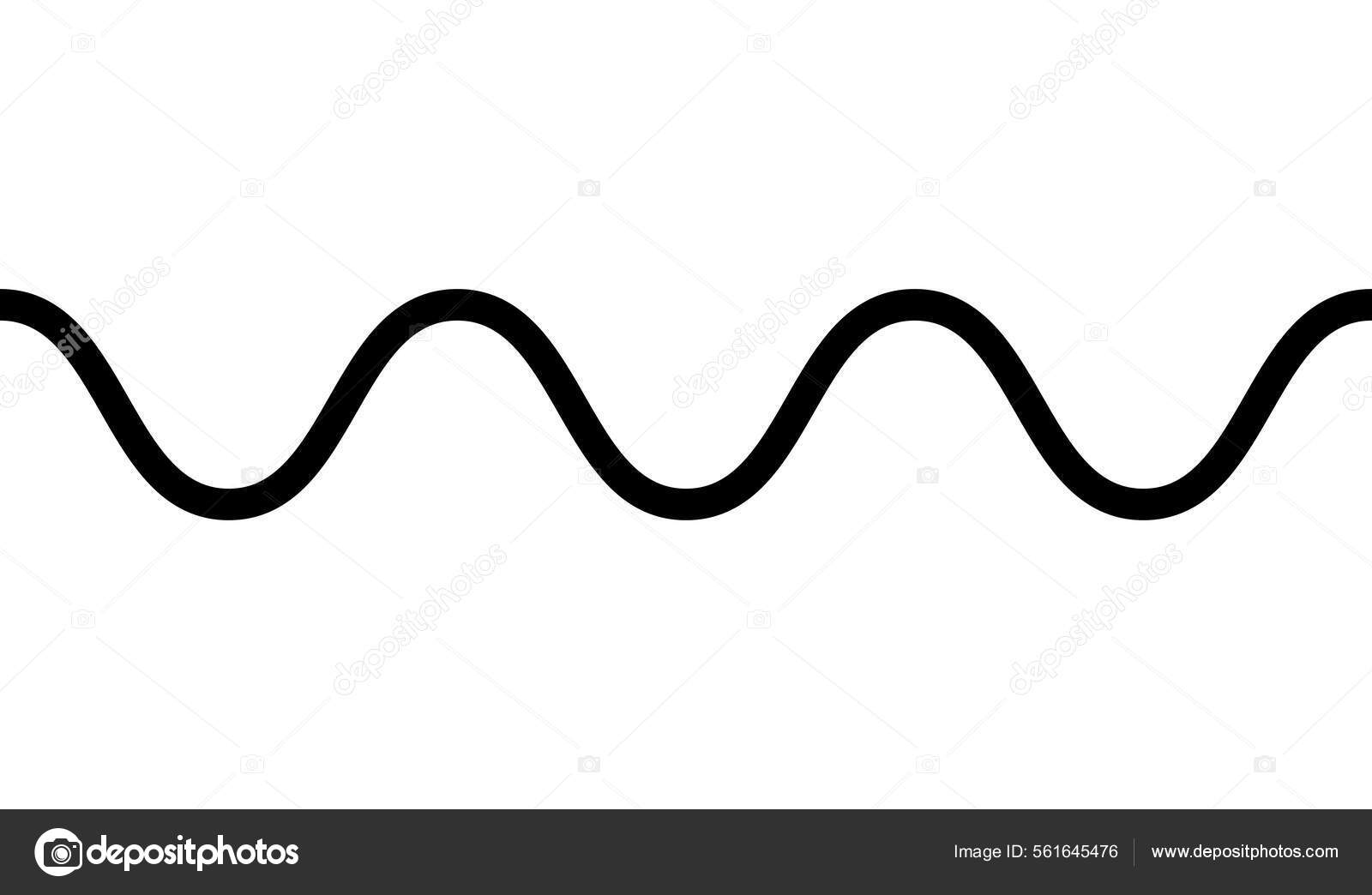 Linha Ondulada Ondulada Ondulada Ondulada Billowy Zig Zag Repetição ...