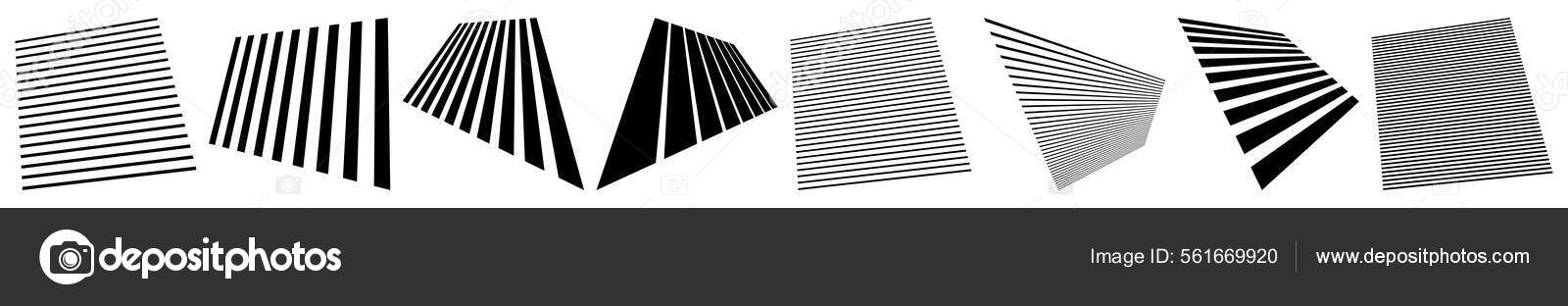 Lines Stipes Perspective Vanishing Diminishing Horizon Stock Vector ...