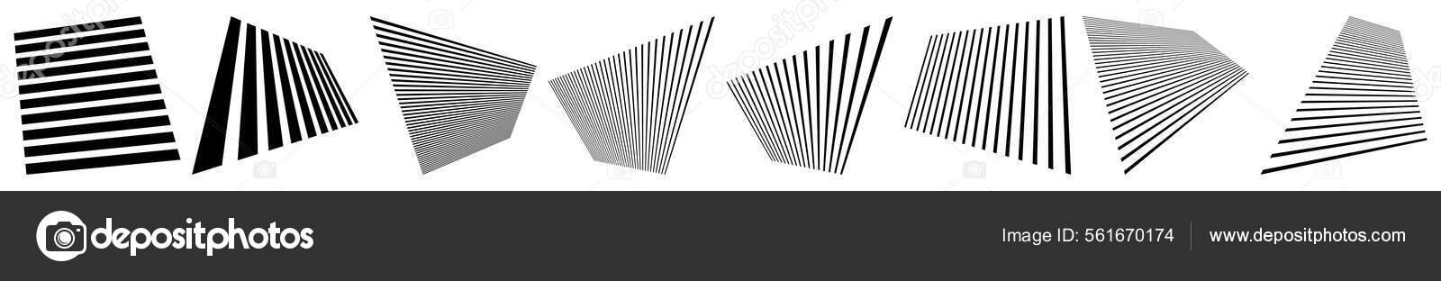 Lines Stipes Perspective Vanishing Diminishing Horizon Stock Vector ...