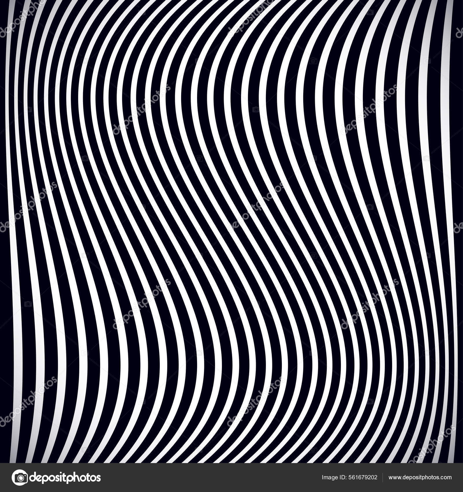 Elemento Vectorial Líneas Rayas Deformadas Distorsionadas Vector de ...