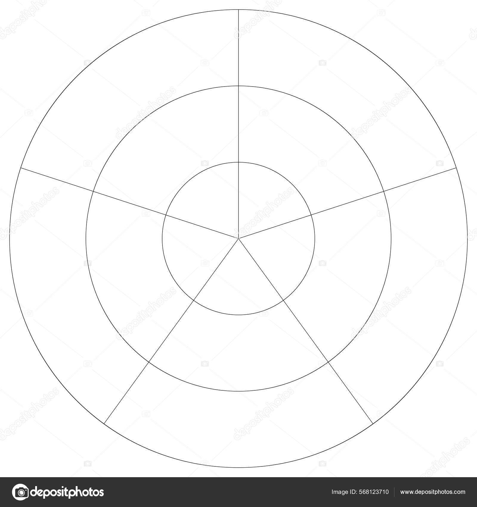 Polar Circular Grid Mesh Pie Chart Graph Element ©vectorguy 568123710'e ...