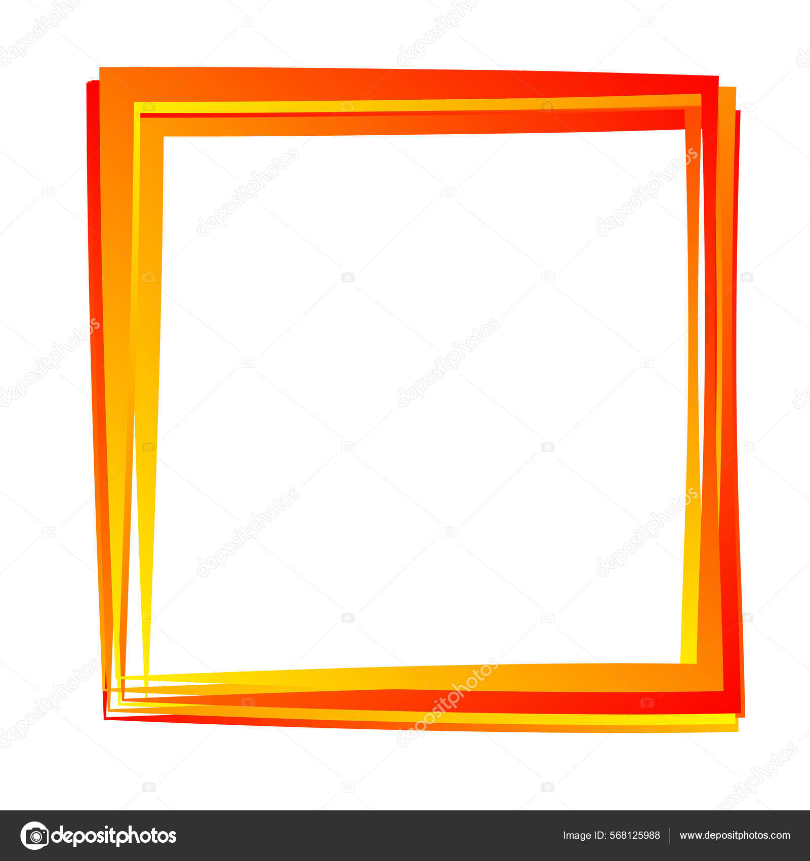 Random Square Contour Frame Border Element Stock Vector by ©vectorguy ...