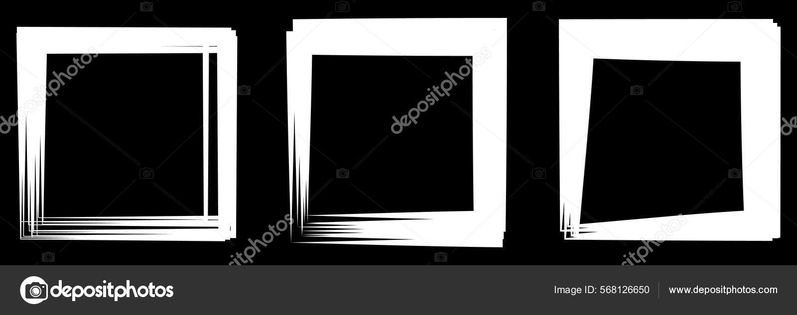 Random Square Contour Frame Border Element Stock Vector Illustration ...