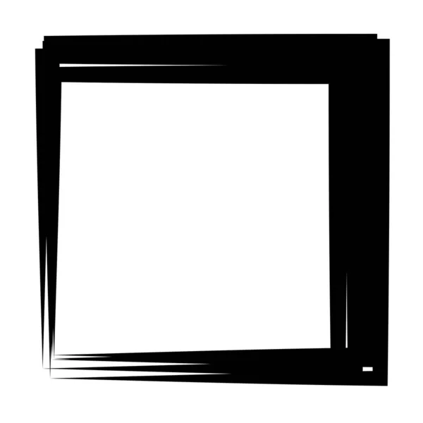 Random Square Contour Frame Border Element Stock Vector Illustration ...