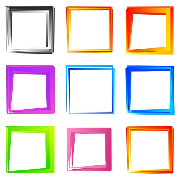 Random Square Contour Frame Border Element Stock Vector by ©vectorguy ...