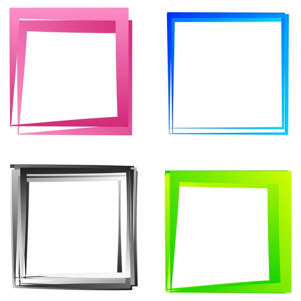 Random Square Contour Frame Border Element Stock Vector by ©vectorguy ...