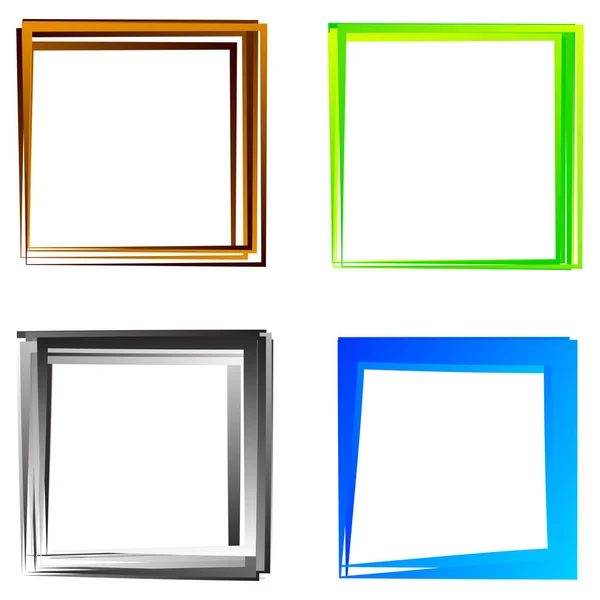 Random Square Contour Frame Border Element Stock Vector by ©vectorguy ...
